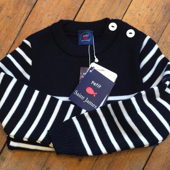 Saint James | Shirts & Tops | Saint James Petite Nwt Kids Wool Sweater ...